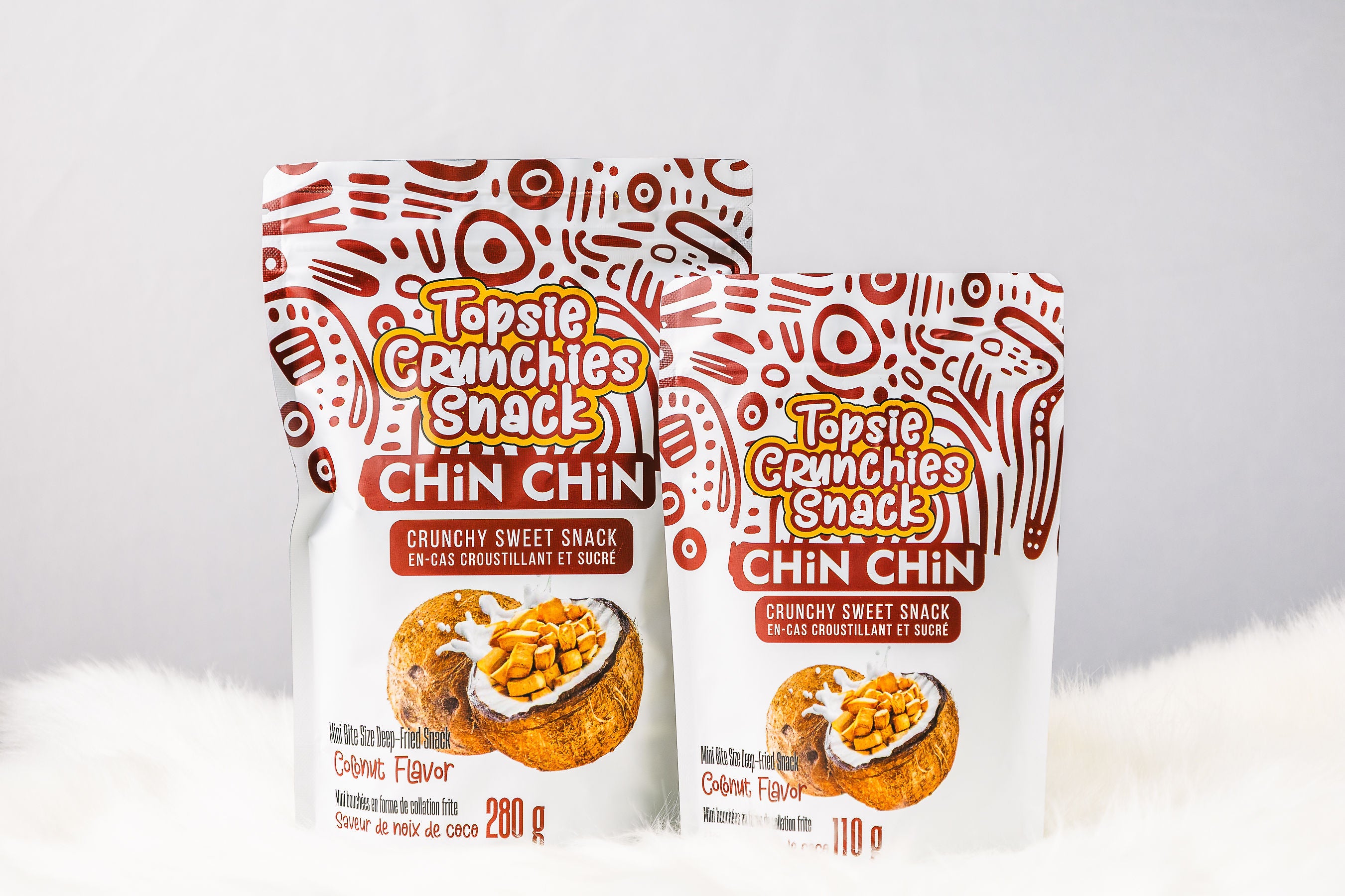 Topsie Crunchies Snack Chinchin Coconut Flavor – Topsie Crunchies ...